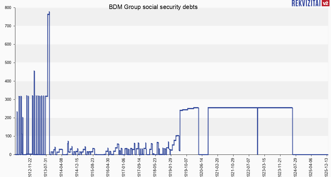 BDM Group no social insurance debt. Rekvizitai.lt