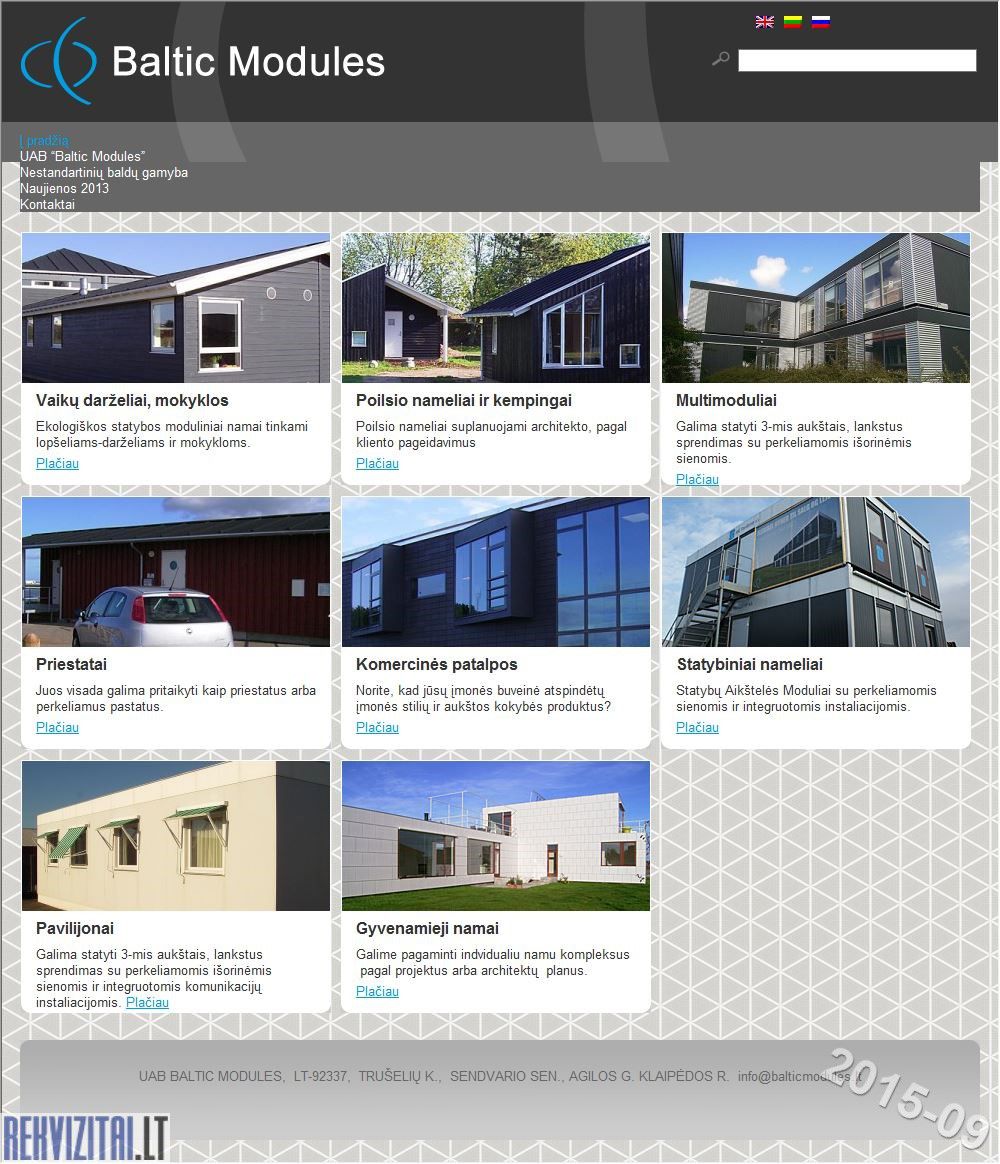 Baltic Modules, UAB. Contacts, map. Rekvizitai.lt